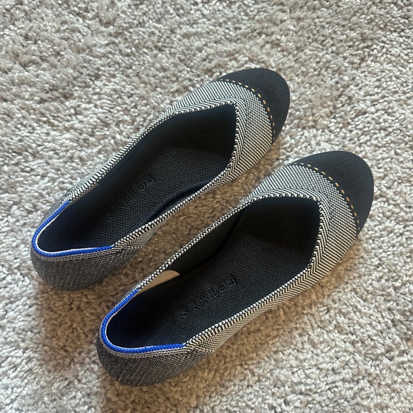 Rothy's | Shoes | Rothys Ballerina Flats Grey Mist Captoe Grey Pattern ...